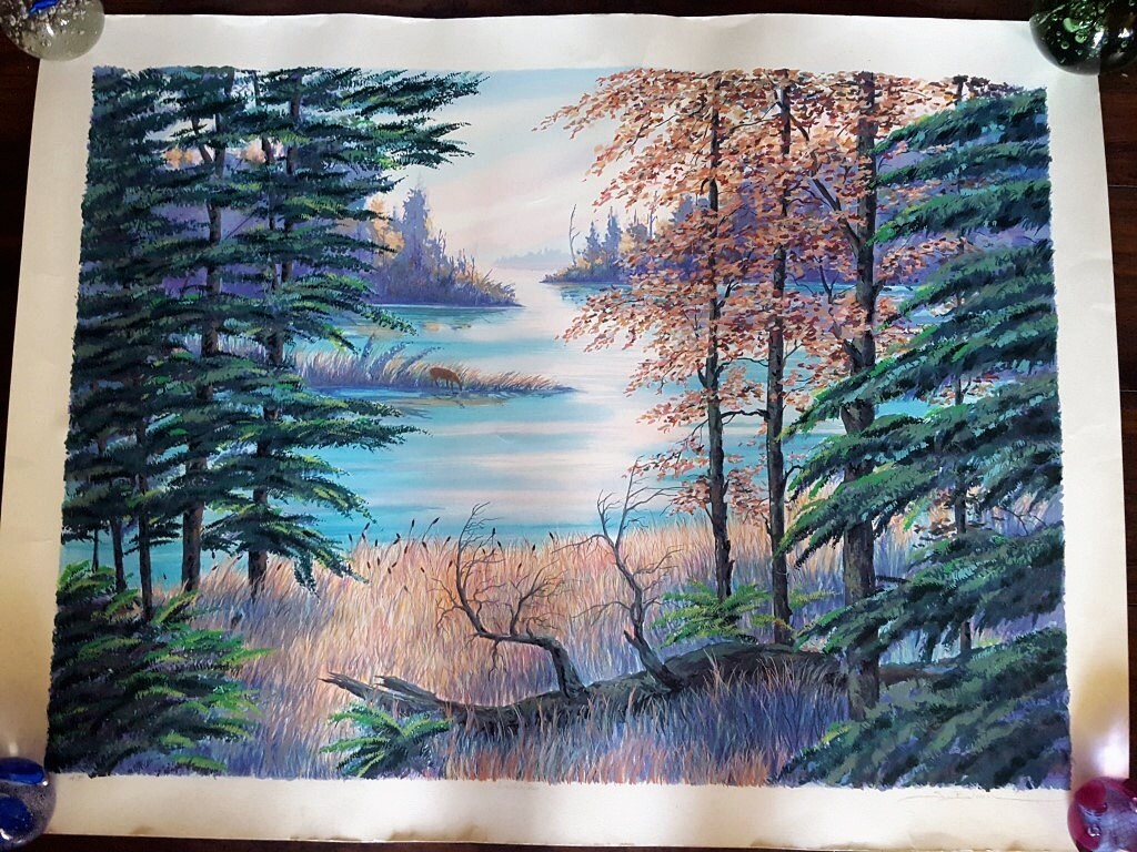 LAKESIDE by Steve Bloom Artist Proof Signed in Pencil - Etsy