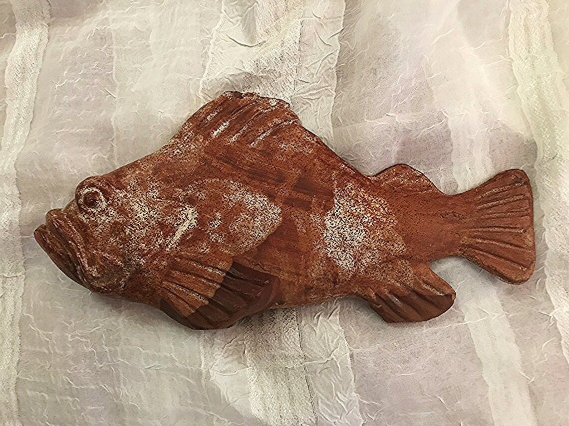 Detailed and Unique Terracotta Fish From Mexico and Signed by - Etsy