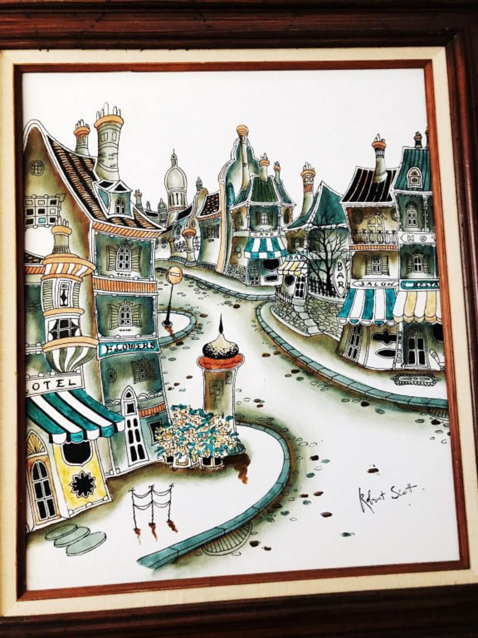 Artist Robert Scott Original Signed Paris Oil Painting | Etsy