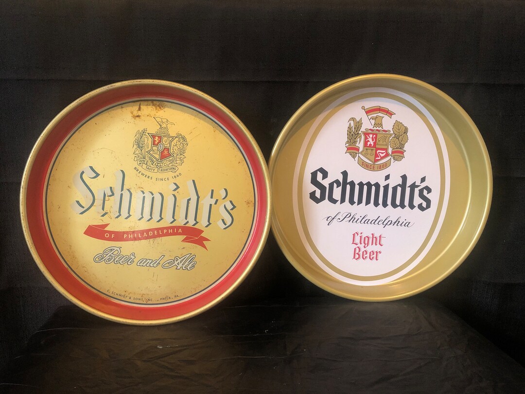 Schmidt’s of Philadelphia Beer Trays Circa 1970 and Pabst Blue Ribbon ...