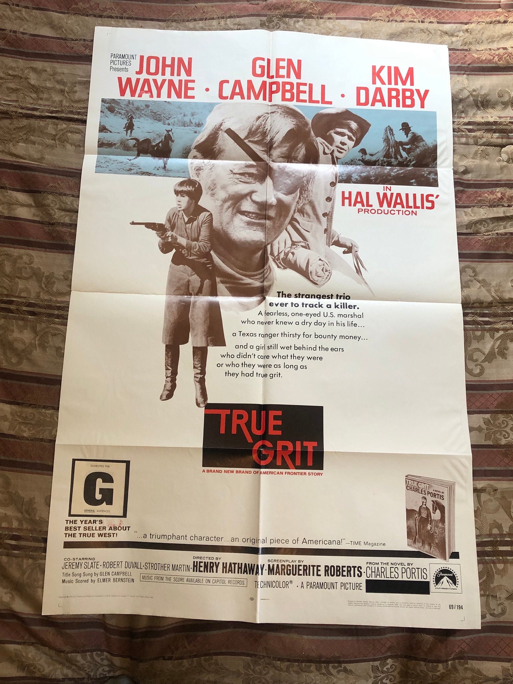 True Grit 1969 Poster