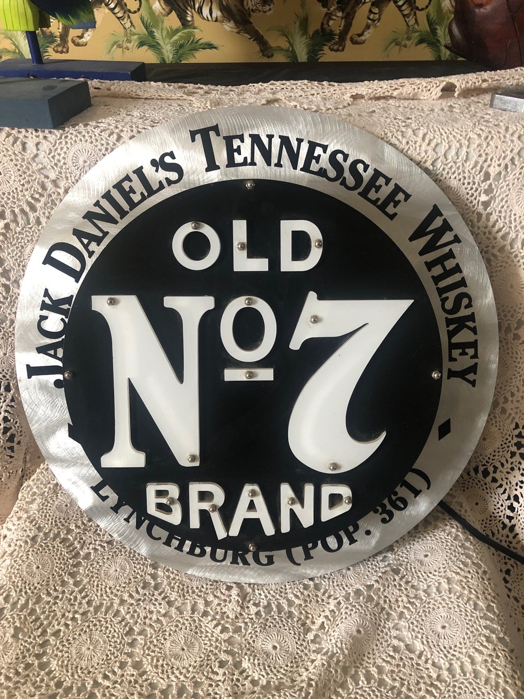 Jack Daniels Old No 7 Sign Large 22” Round 3 D - Etsy