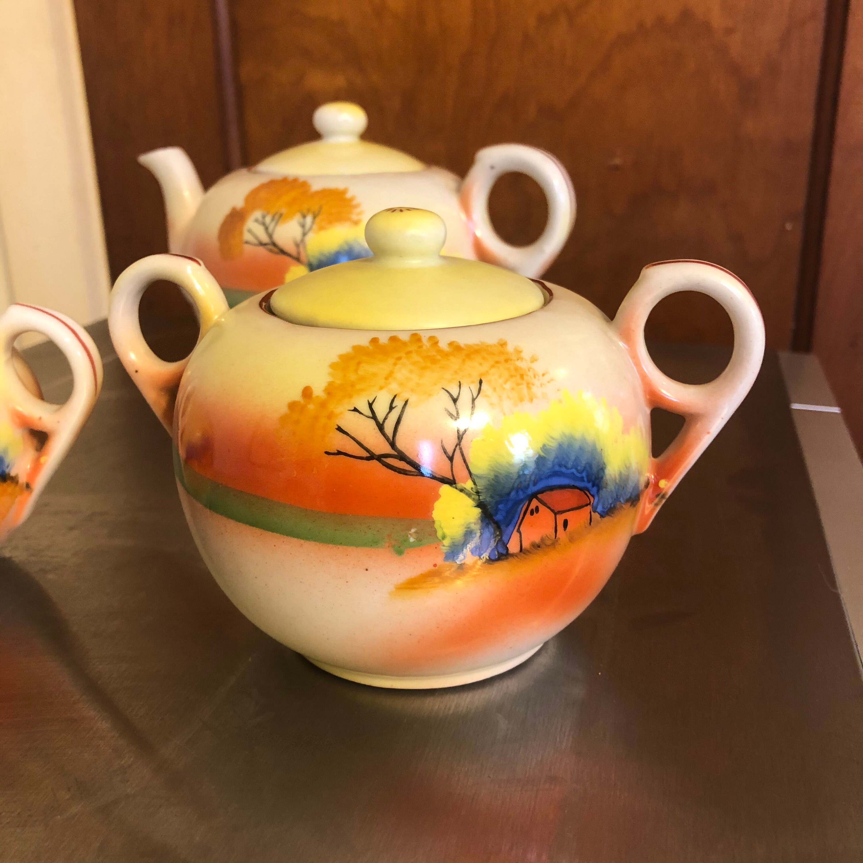 Tea set japan porcelain mid century home & tree at sunset | Etsy