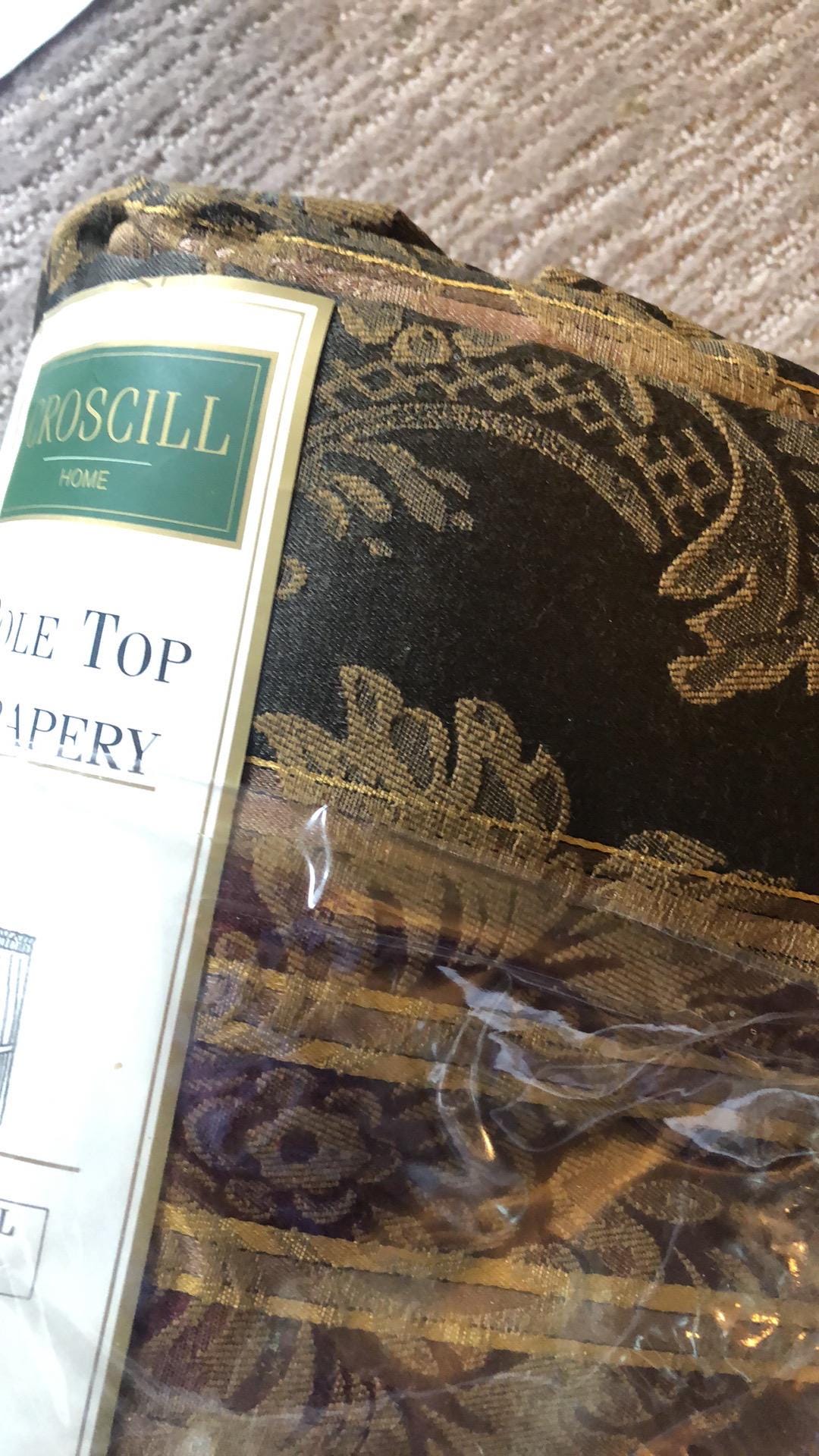 Croscill Majestic Fully Lined Drapes With Matching Tie Backs 80” X 84 ...