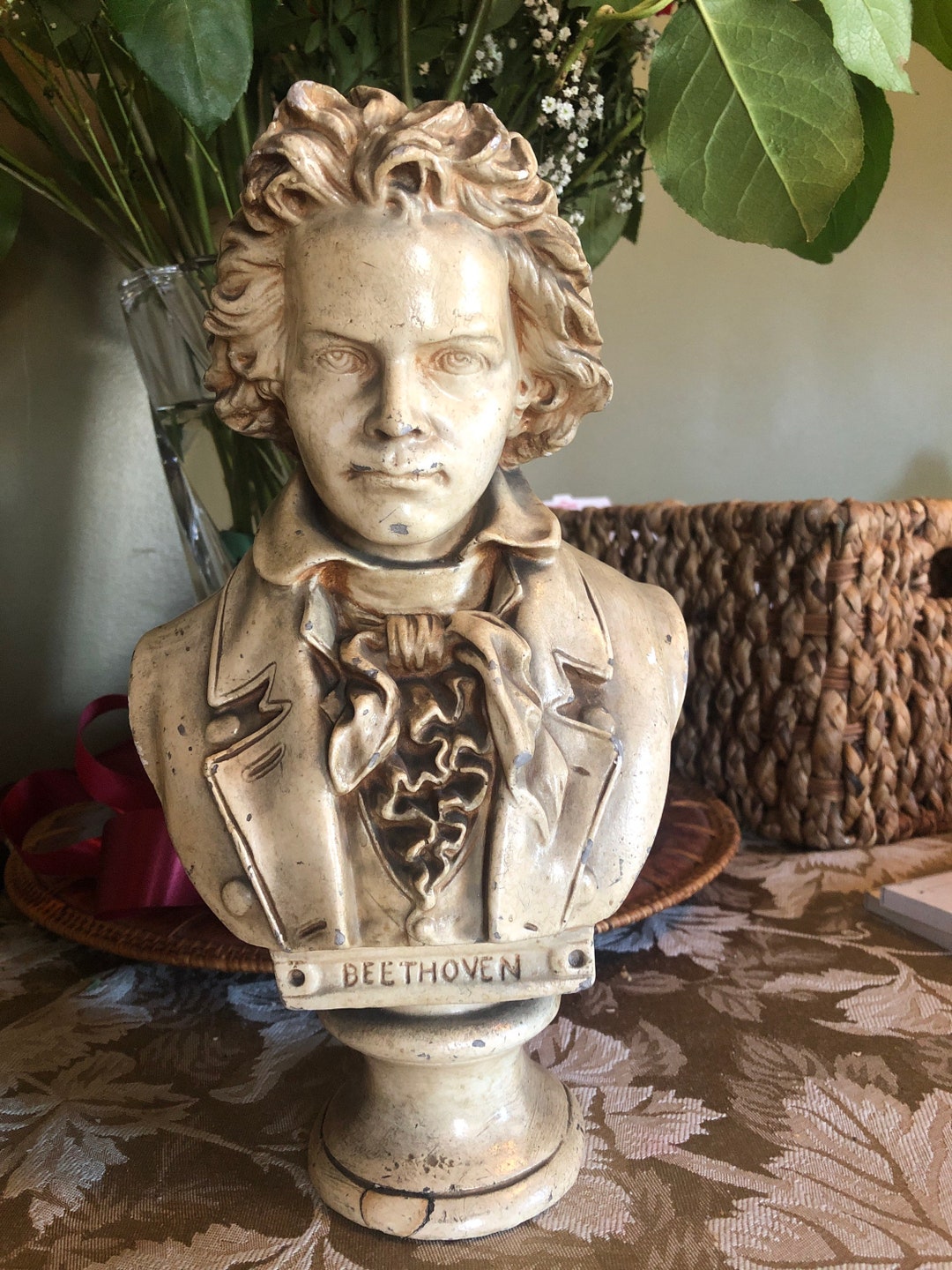 Ludwig Von Beethoven Outstanding Antique Plaster Bust 11” - Etsy