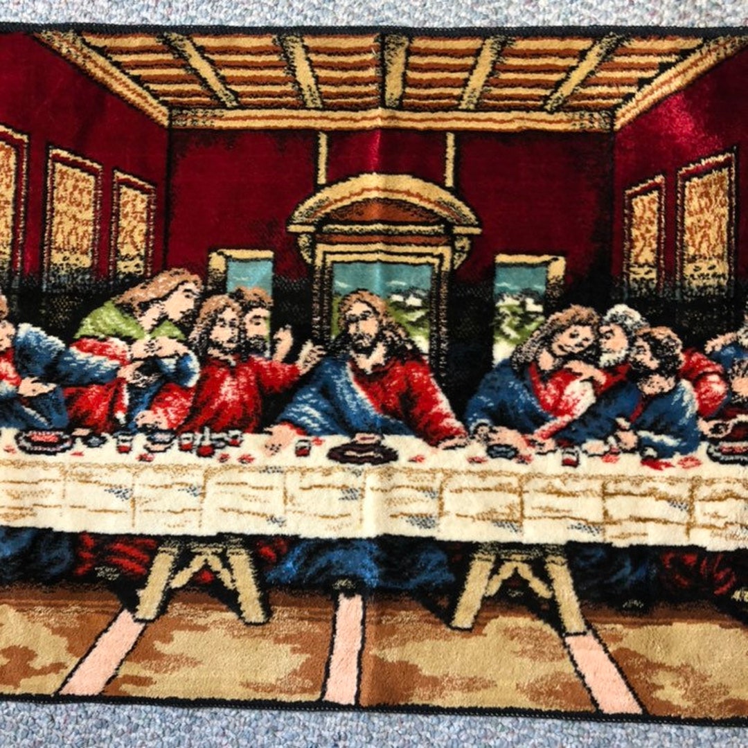 Last Supper Leonardo Davinci Colorful Tapestry Large Vintage - Etsy