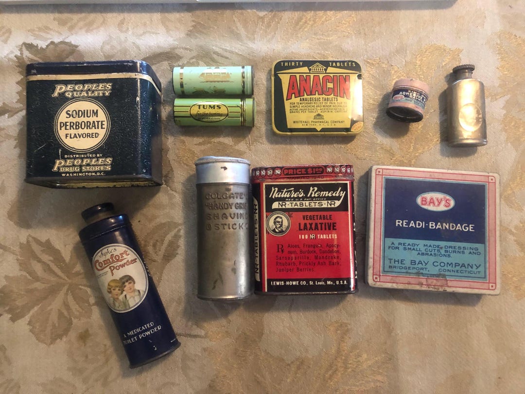 Early Medical Tins Tums, Anacin, Powder and More - Etsy