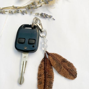 Denim Feather Keychain, Fabric Keychain, Sustainable Fashion, Upcycled ...