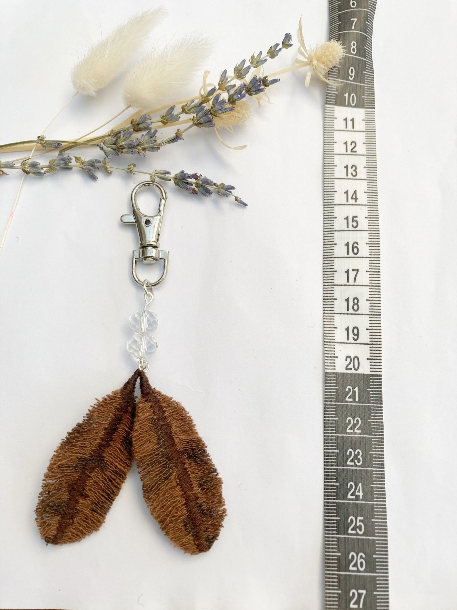 Denim Feather Keychain, Fabric Keychain, Sustainable Fashion, Upcycled ...