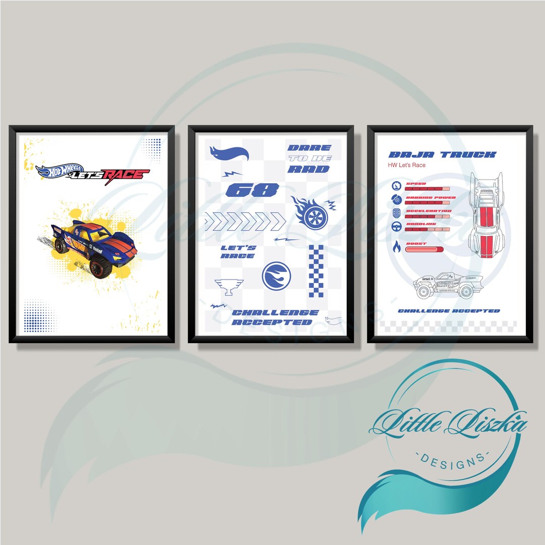 Hot Wheels Poster, Hot Wheels Print, Car Poster, Car Print, Kids Room ...