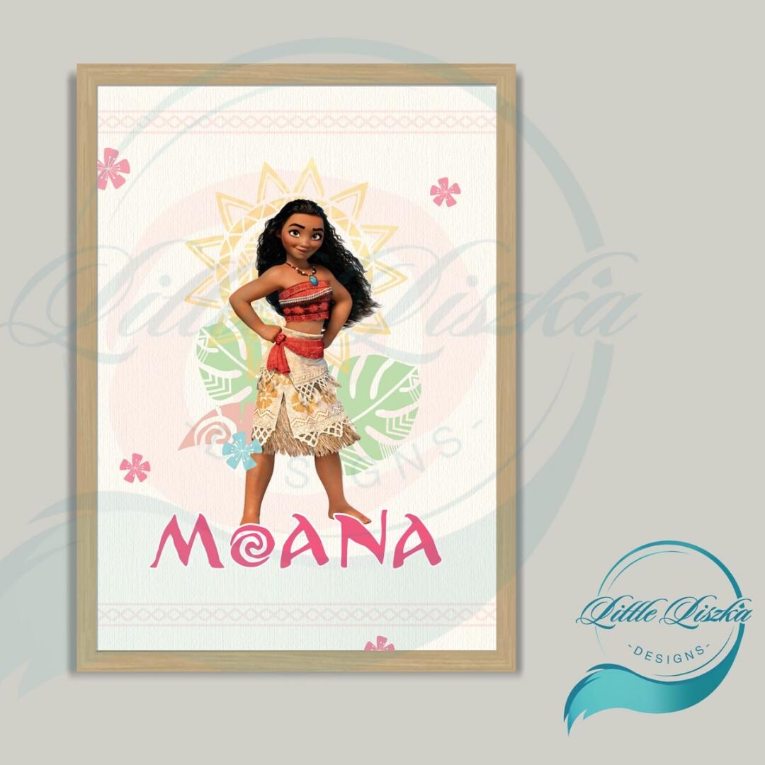 Moana Poster, Moana Print, Moana, Maui, Pua, Heihei, Kids Room Decor ...