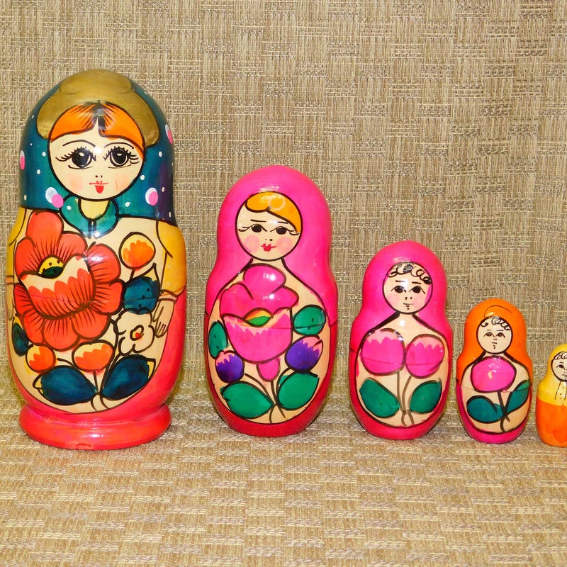 Wood Nesting Dolls - Etsy