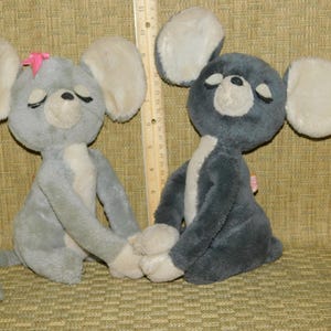 Vintage Dakin Hugging Mice Plush Set Eeny Meeny Mouse 1976 Stuffed ...