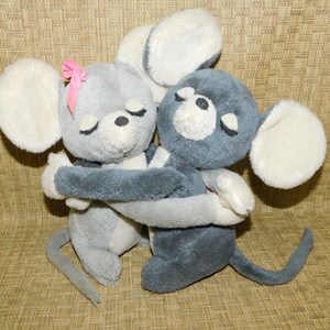 Vintage Dakin Hugging Mice Plush Set Eeny Meeny Mouse 1976 Stuffed ...