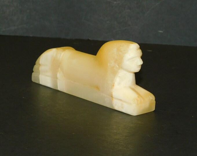 Egyptian Sphinx Carved Marble Stone Paperweight Figurine Sculpture ...