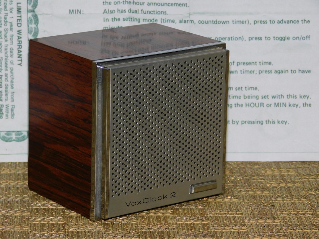 VOXCLOCK 2 Talking Alarm Clock by Micronta for Radio Shack 63-903 MCM ...