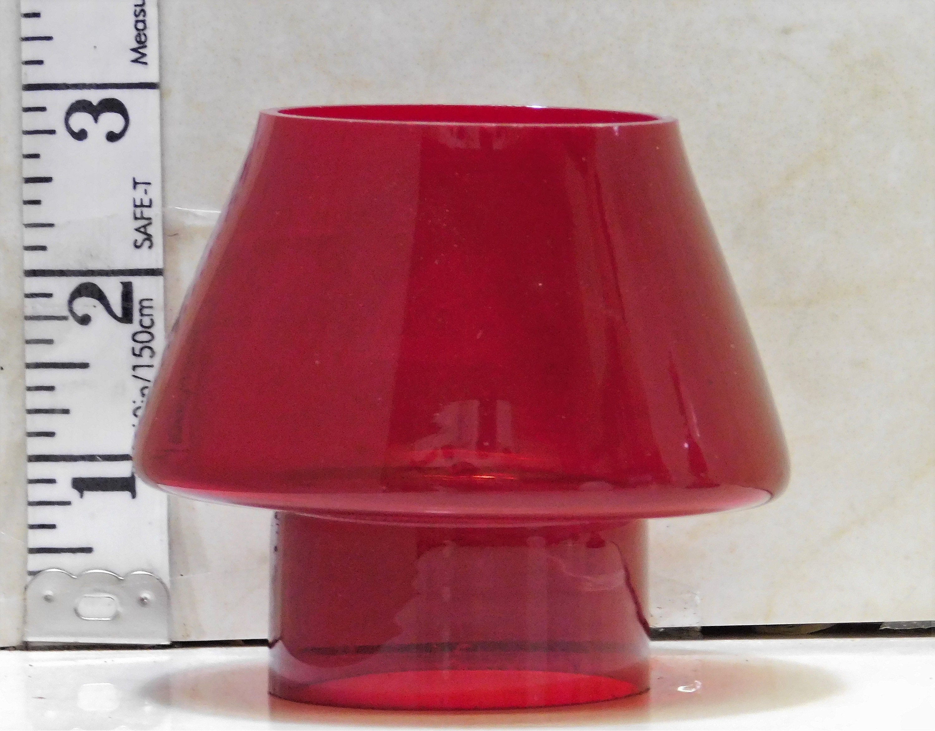 Small Ruby Red Glass Lamp Shade 3 1/2 Diameter - Etsy
