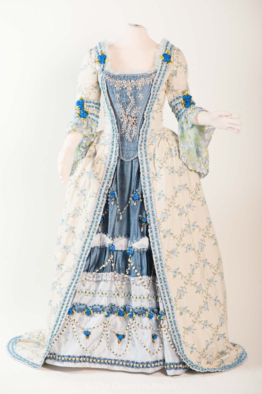 18th Century Style Dress - Summer Breeze- Robe a L'anglaise- Robe a La ...