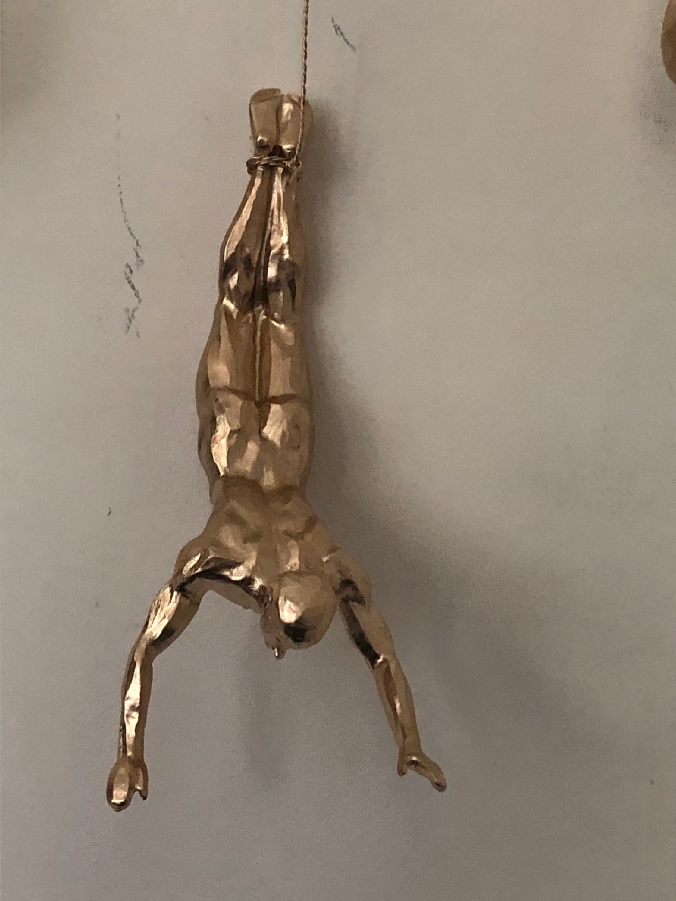Large X3 Gold Climbing Men Figures Figurines Climbers Bungee Jumper ...