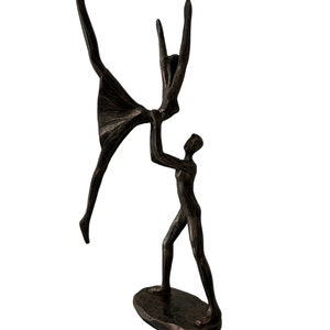 Dance Lift Sculpture Male Dancer Hoists His Female Partner Poly-resin ...