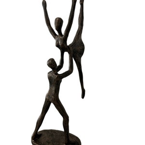 Dance Lift Sculpture Male Dancer Hoists His Female Partner Poly-resin ...