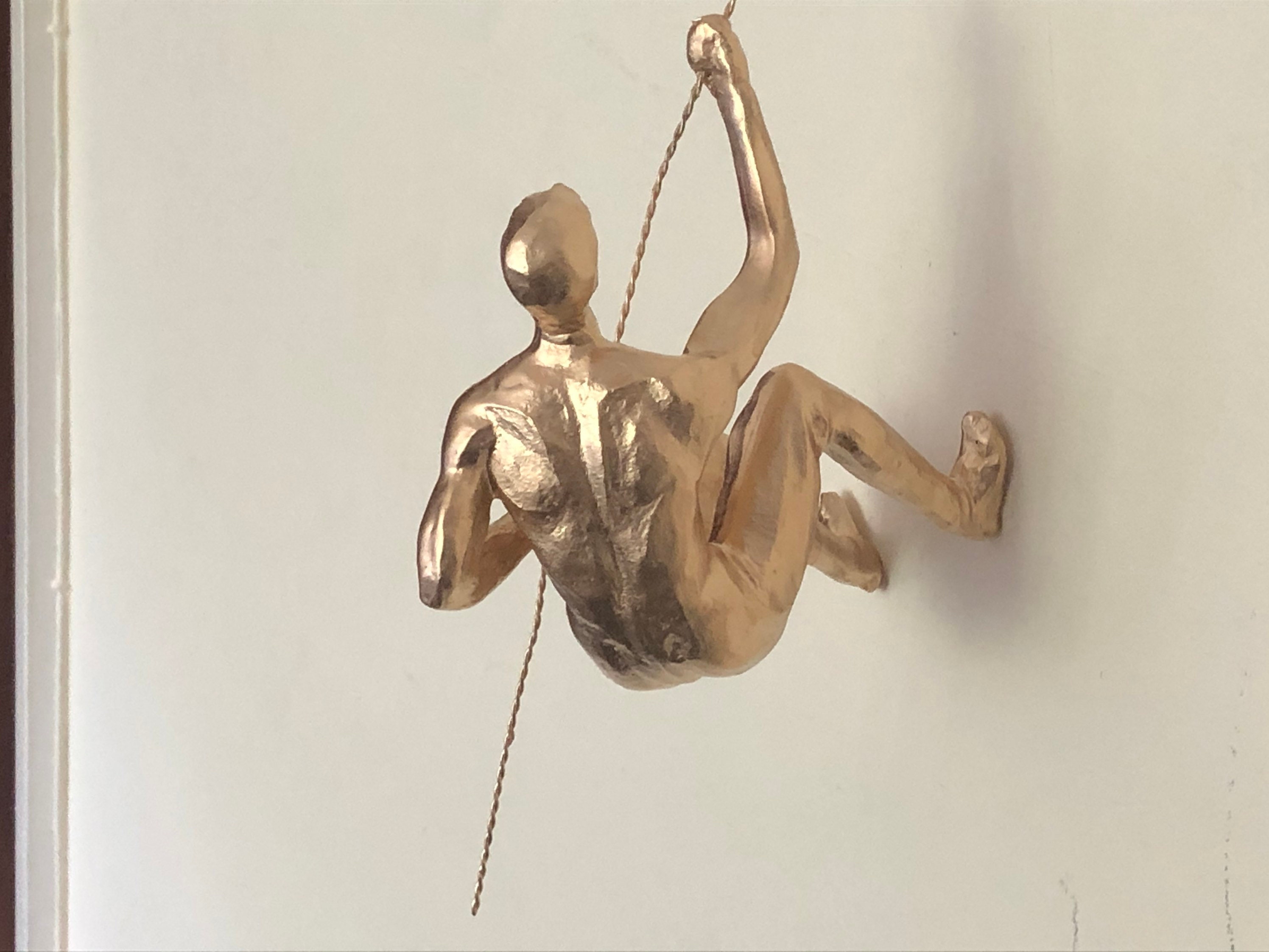 Large X3 Gold Climbing Men Figures Figurines Climbers Bungee | Etsy UK