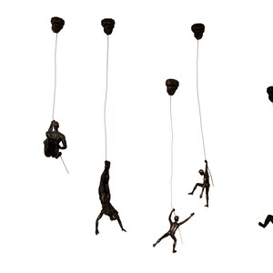 Set of 5 Climbing Figurines Nail-caps Included 5x Climber Figures ...
