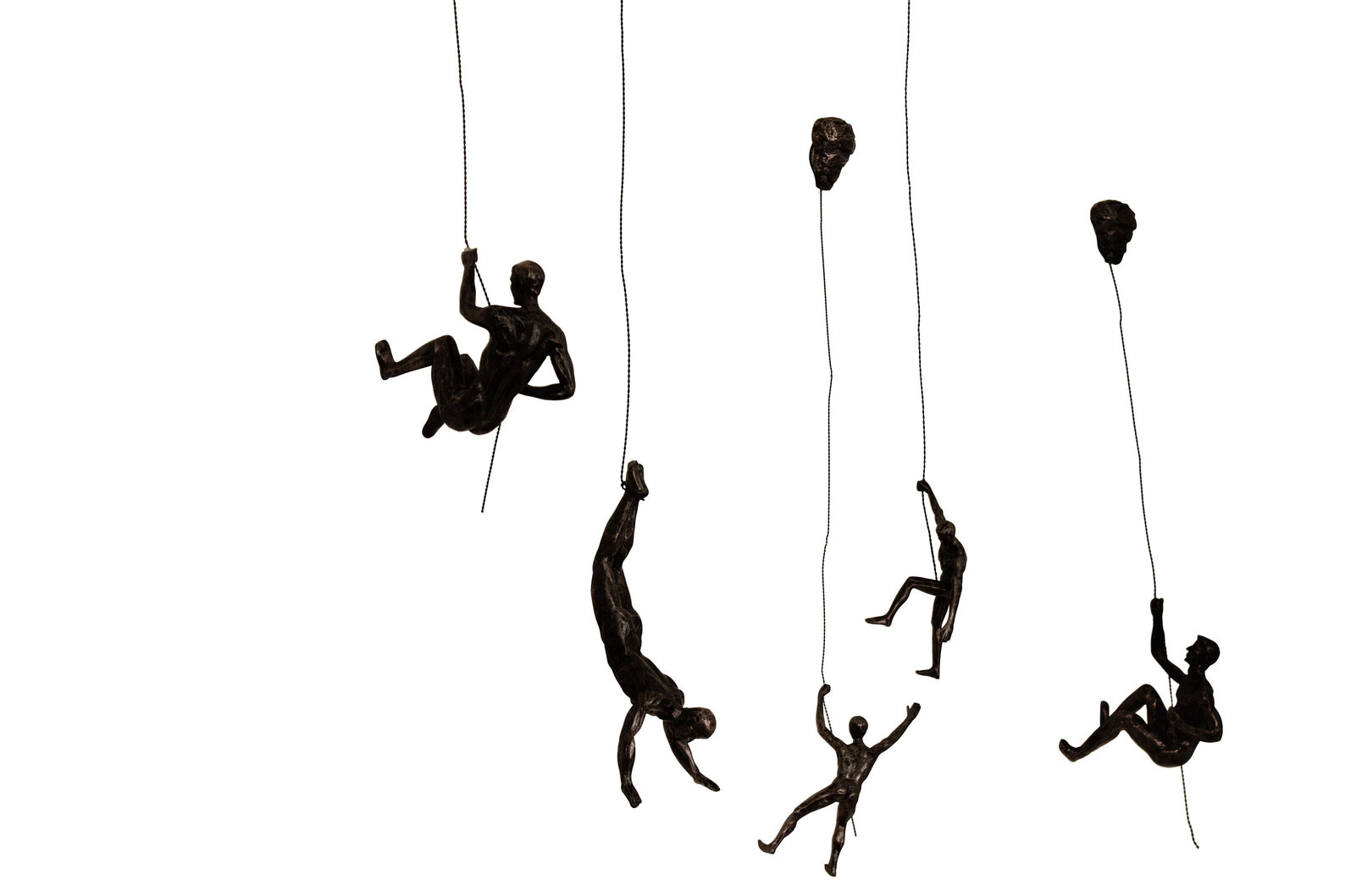 Set of 5 Climbing Figurines Nail-caps Included 5x Climber Figures ...