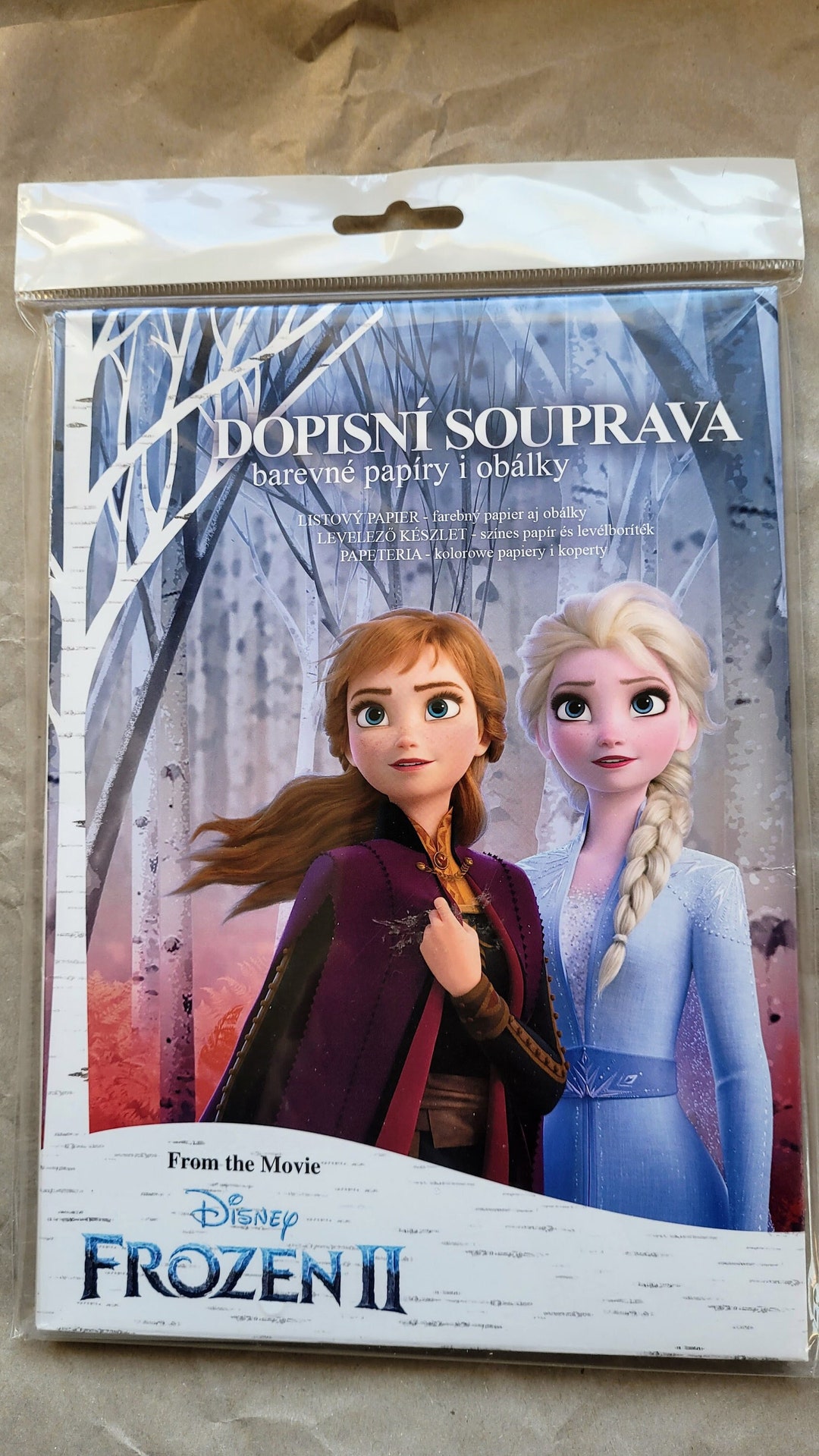 Disney Frozen Stationery Set Letterset Note Sets Elsa and - Etsy