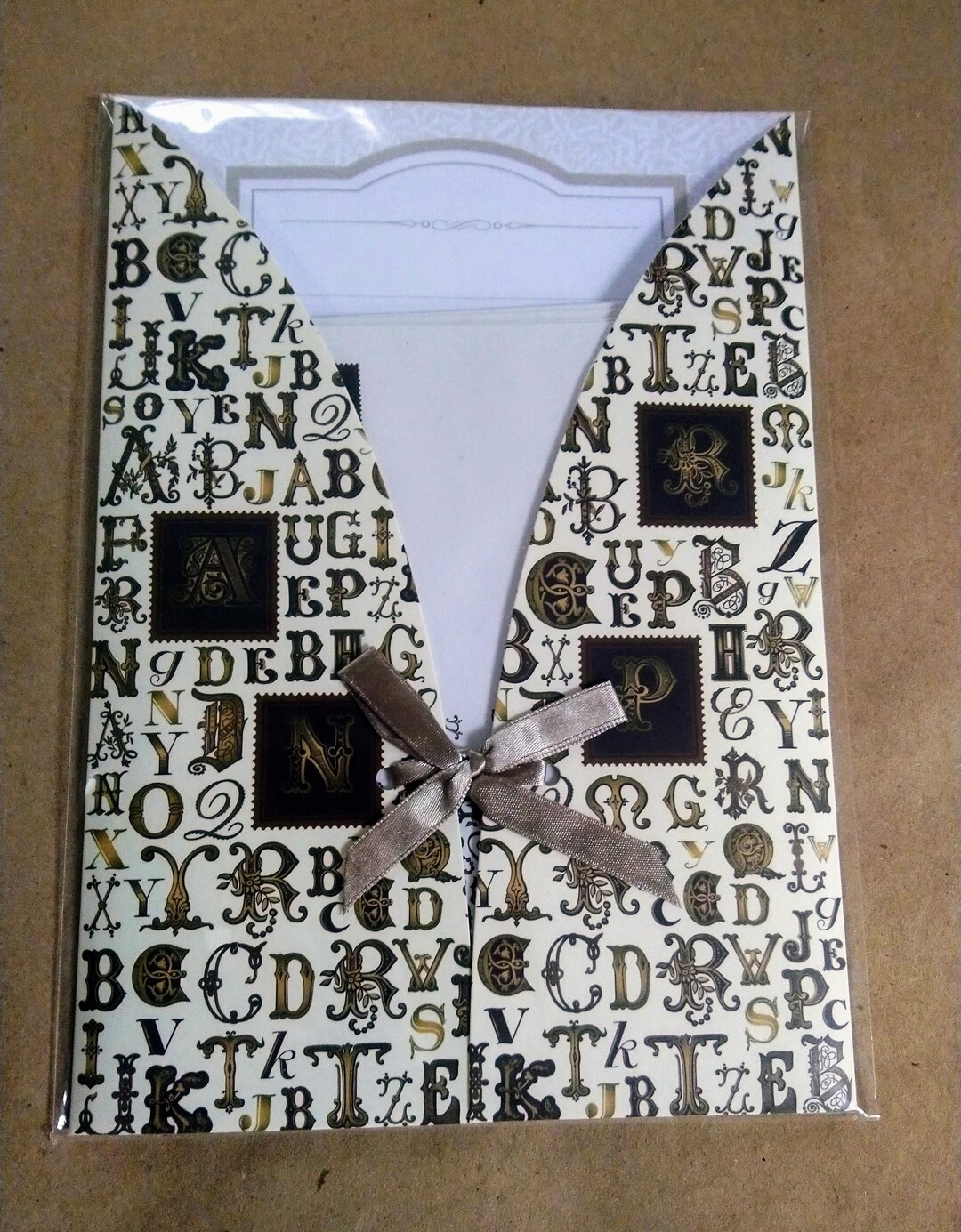 Alphabet Note Paper Set, Note Writing, Nostalgic Letter Stationery Set ...