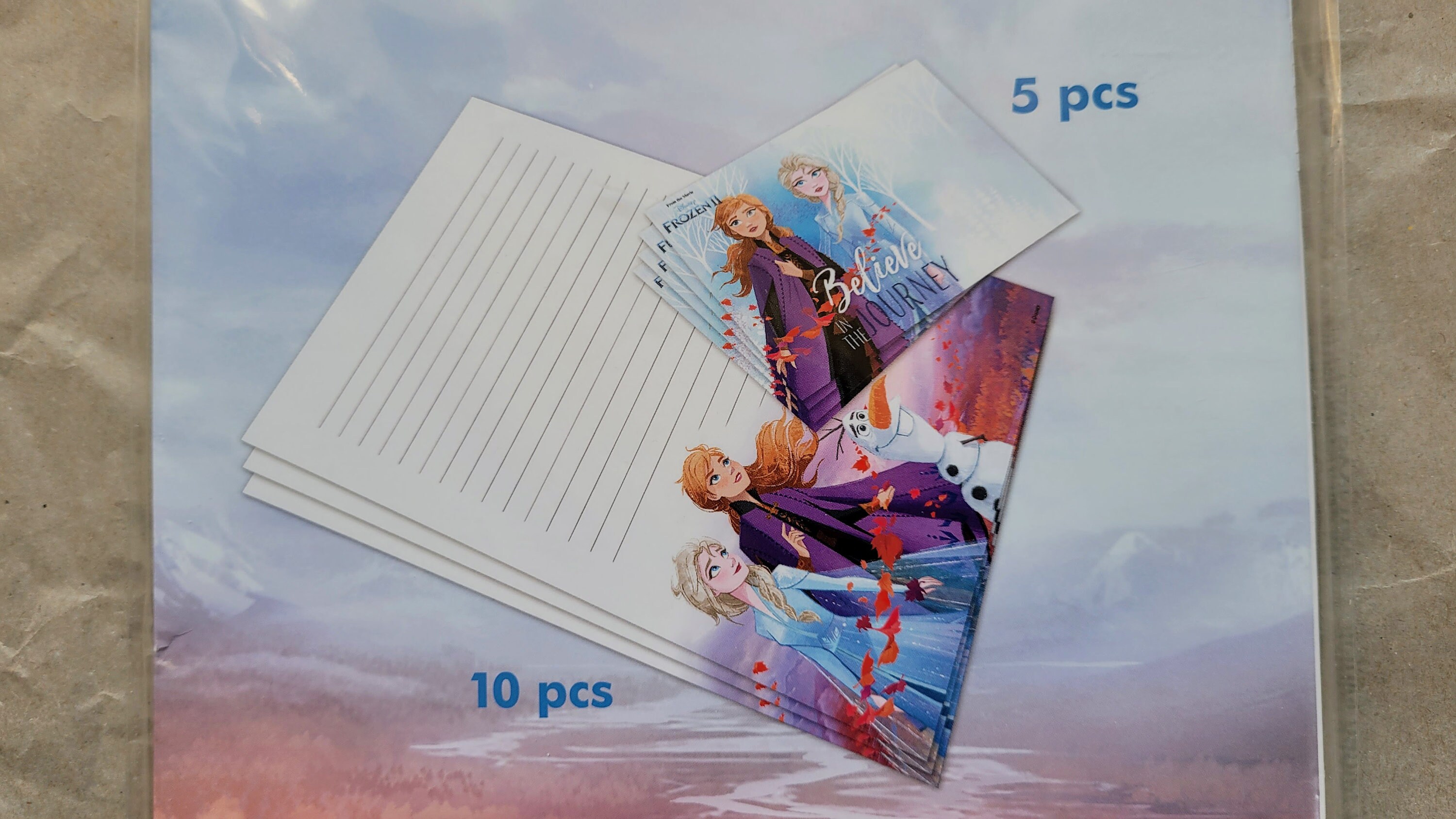 Disney Frozen Stationery Set Letterset Note Sets Elsa and - Etsy