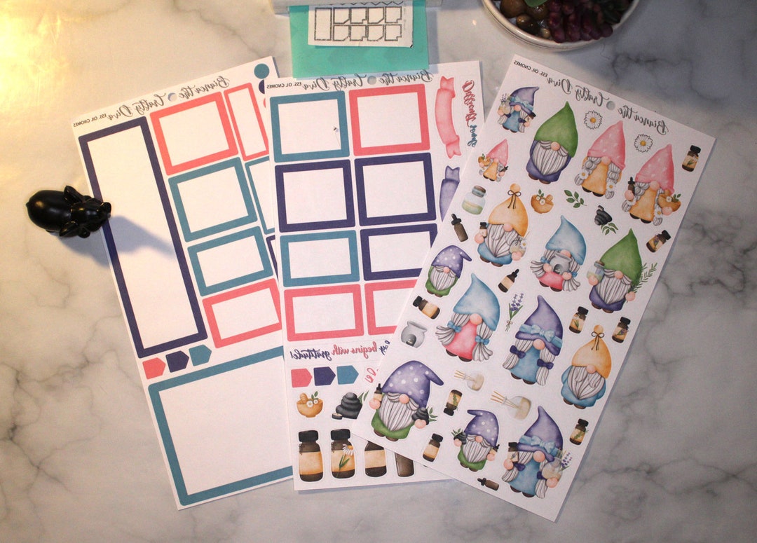 Essential Oil Gnome 148 Pcs Planner Sticker Set - Etsy