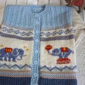PDF KNITTING PATTERN Cardigan the Circus P138 Sizes: 2 Years / 3-4years ...