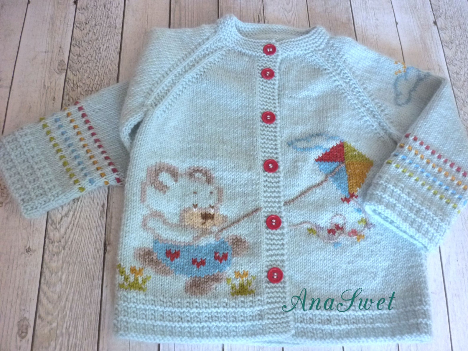 PDF KNITTING PATTERN Colorful Kite P108 - Etsy UK