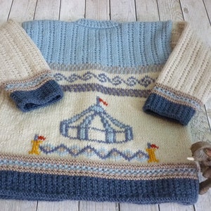 PDF KNITTING PATTERN Cardigan the Circus P138 Sizes: 2 Years / 3-4years ...