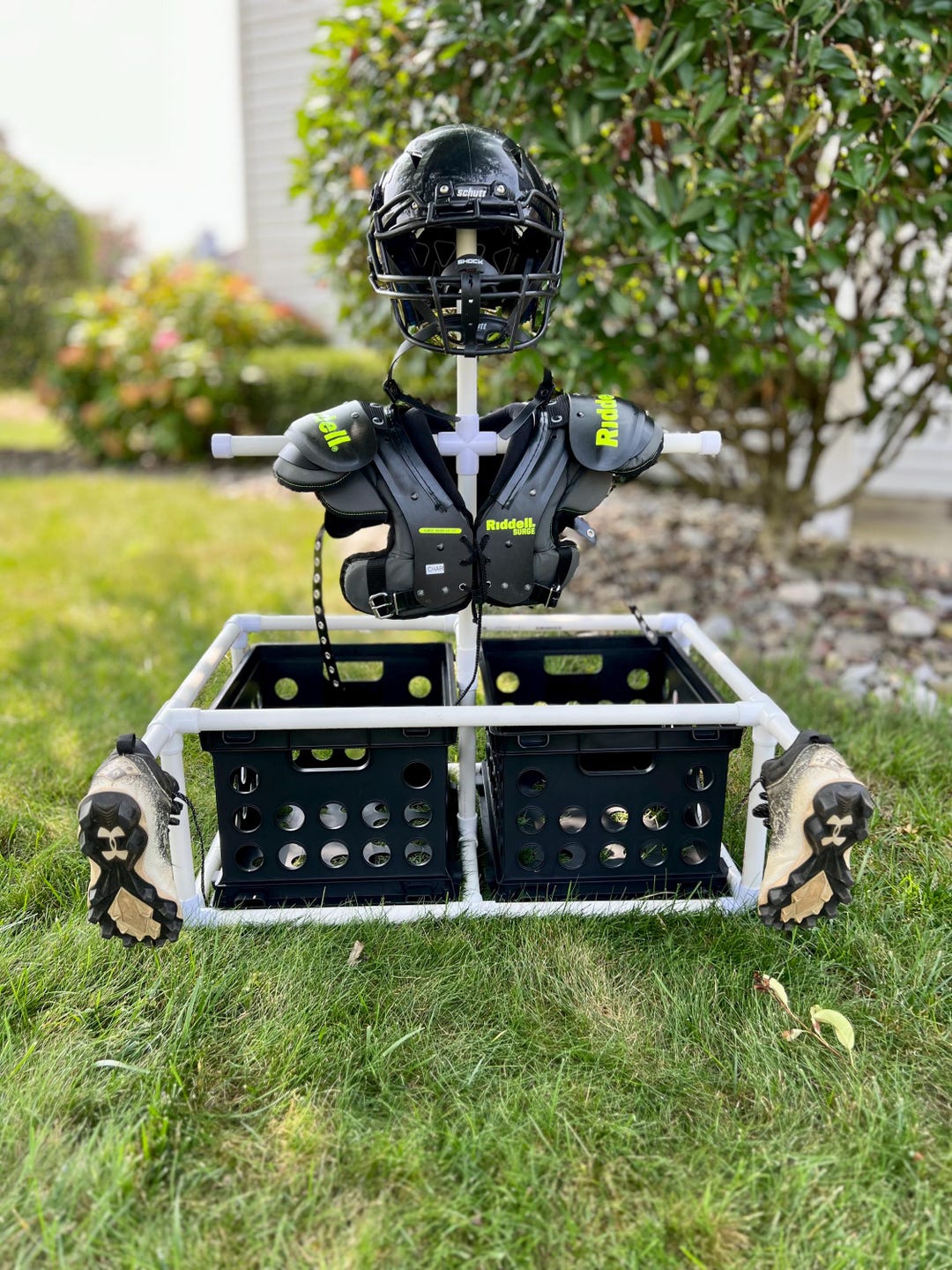 Sports Equipment Drying Rack: Football/lacrosse/hockey (double Crate ...