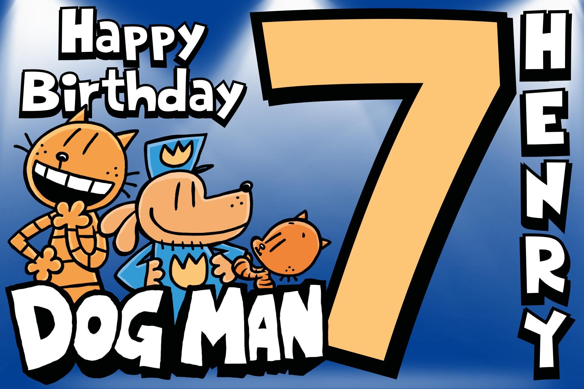 Digital Download: Dog Man Birthday Personalized Image(png and JPG, Jpeg ...