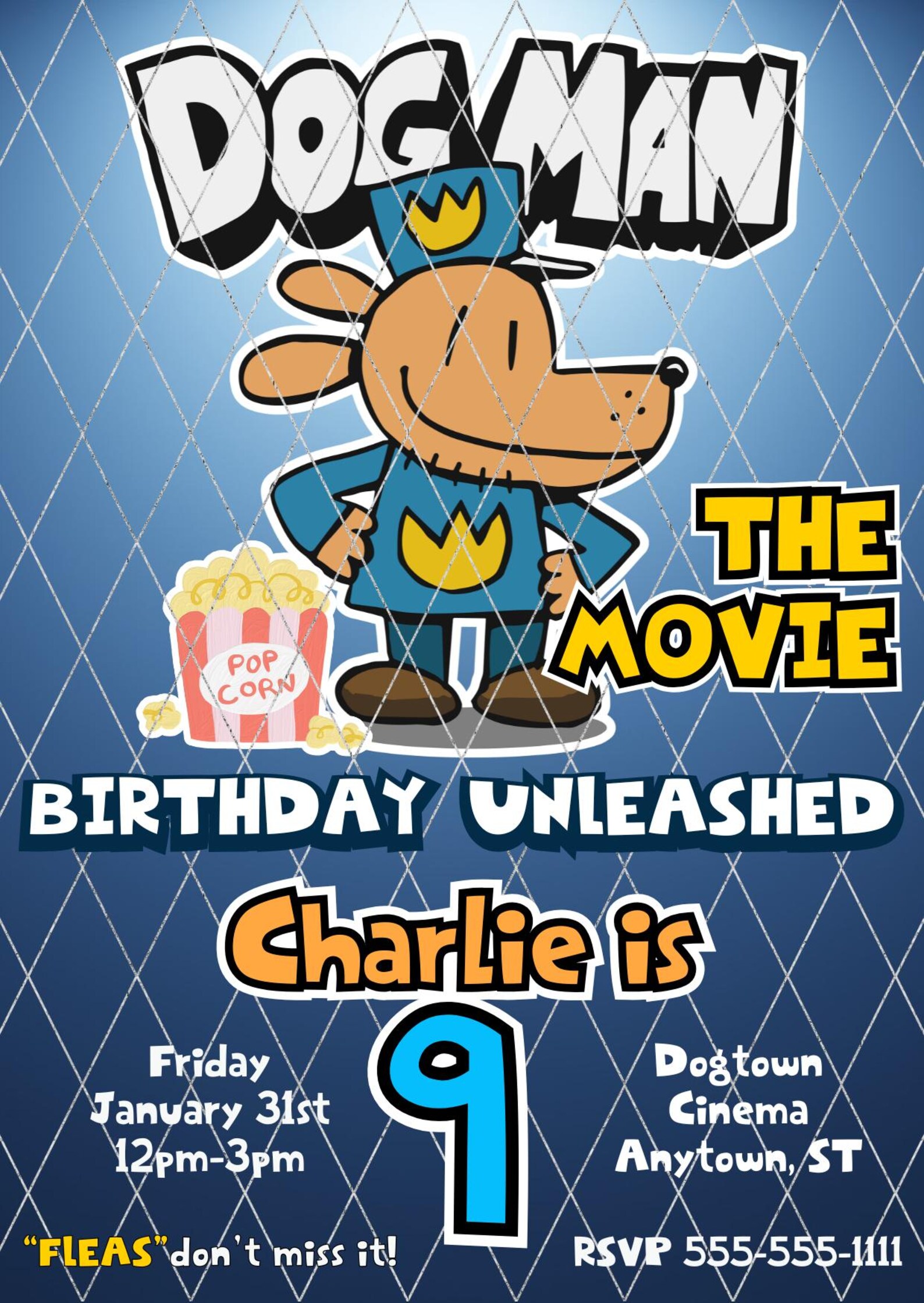 Dog Man the Movie Birthday Invitation - Etsy