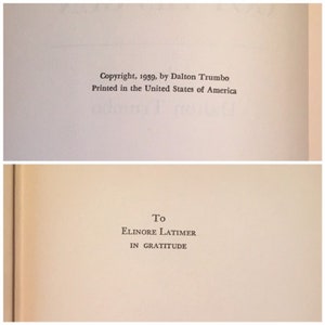 Johnny Got His Gun by Dalton Trumbo - First Edition - First Printing ...