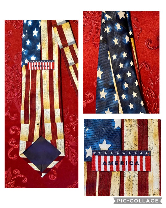Vintage Jerry Garcia Ties - American Flag Tie - Repub… - Gem