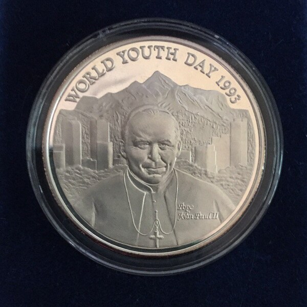 Silver Pope Coin - Etsy