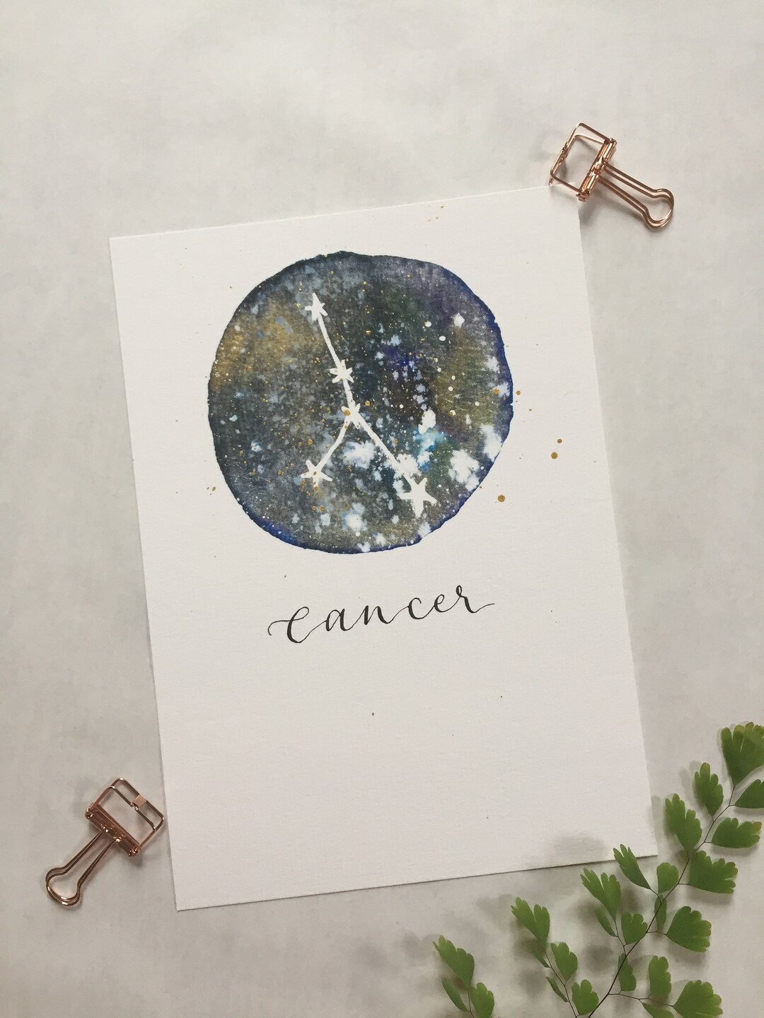 Cancer Constellation Print Personalised Print Nursery Print - Etsy