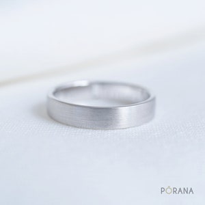 Classic and Simple Wedding Ring in 14K/18K Solid Gold and - Etsy