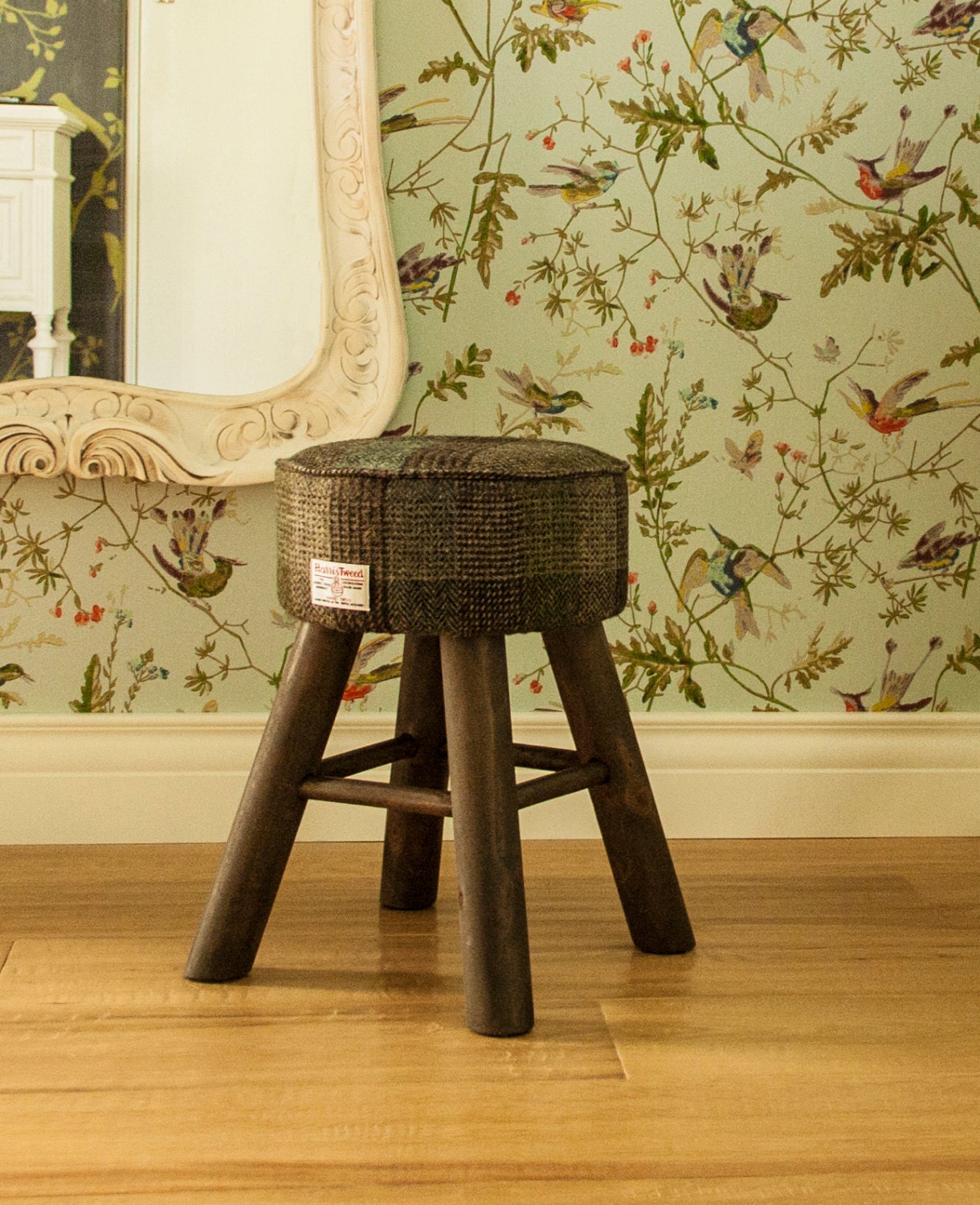 Harris Tweed Stool - Etsy