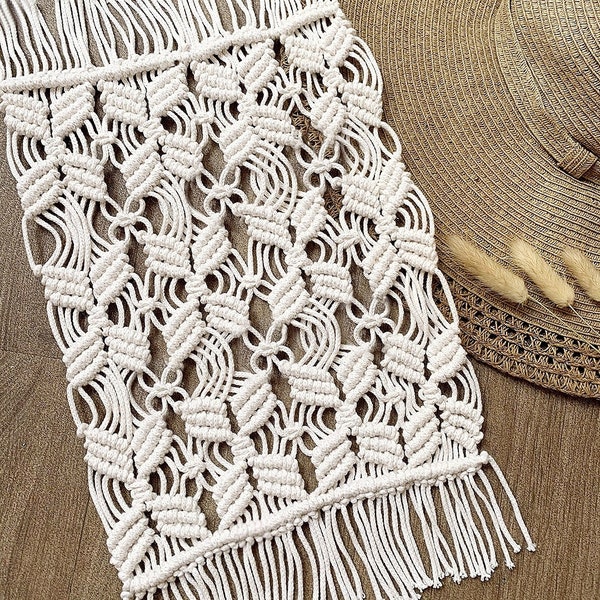 Macrame Runner - Etsy UK