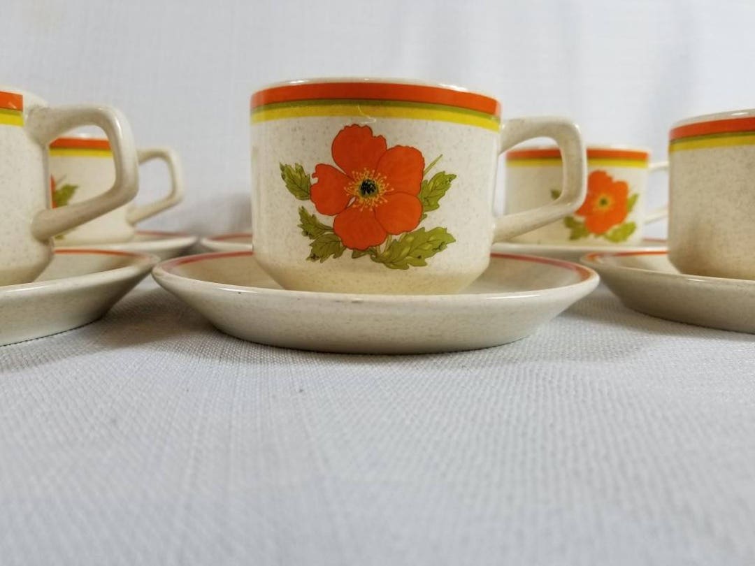 Lenox Fire Flower Temper-ware, Cup and Saucer, Vintage 70’s ...