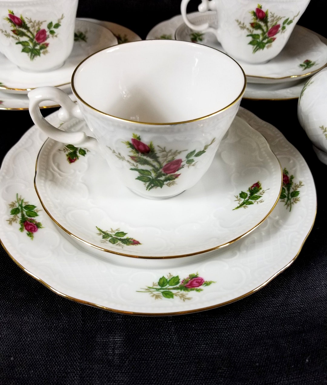 24 Piece Tea Set, Bavarian Porcelain, Seltmann Weiden Bavaria, Tea ...