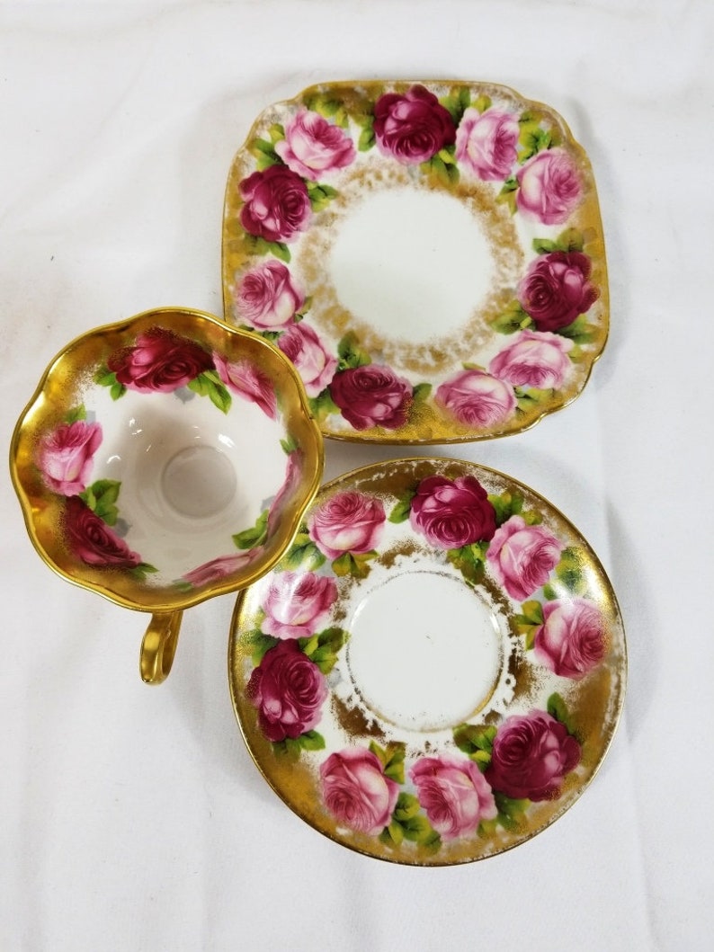 Royal Albert Crown China Old English Rose Pattern 1925-27 - Etsy