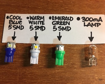 10 wedge base incandescent lamps 8v-300mA bulbs / for pioneer | Etsy