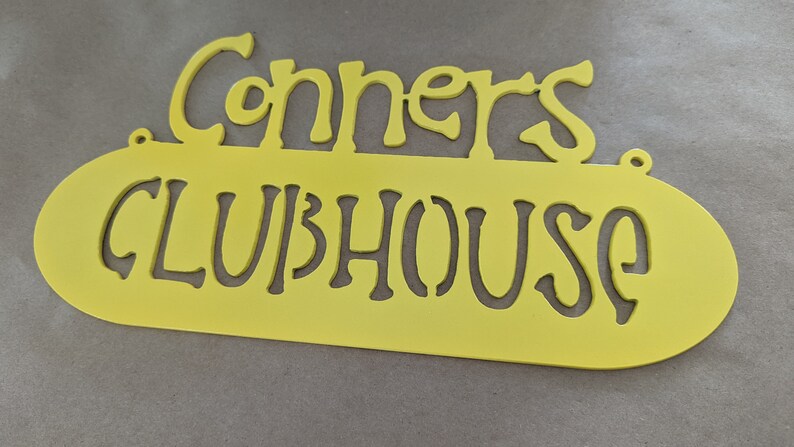 Kid's Playhouse Sign All Metal Painted - Etsy